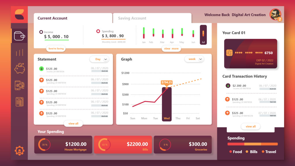 Bank account statement UI – sasi-kumar.com
